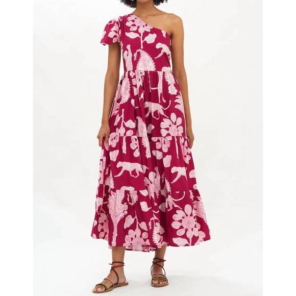 Oliphant | Dresses | New Oliphant One Shoulder Maxi Dress In Lamu ...